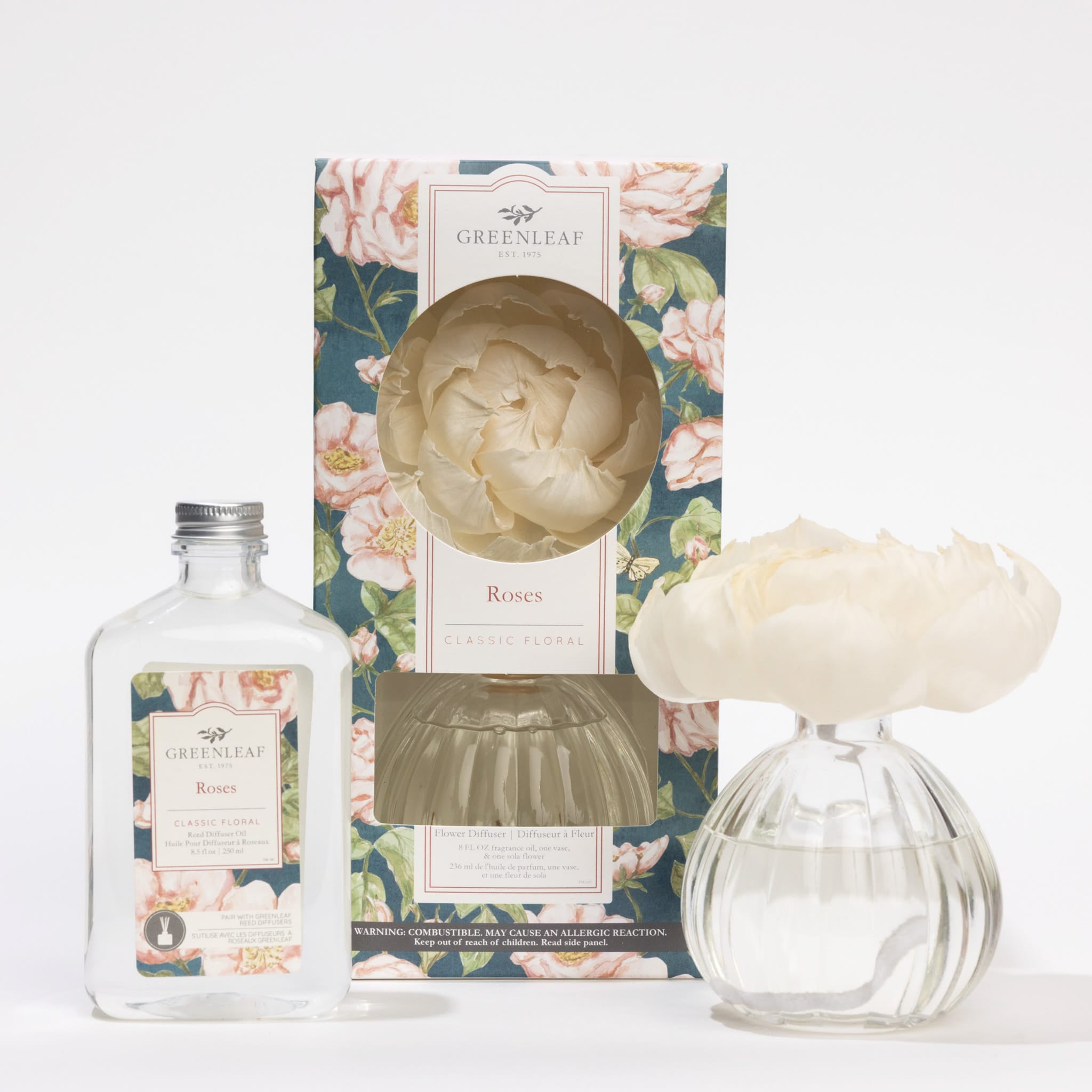 Roses Flower Diffuser & Fragrance Refill Oil