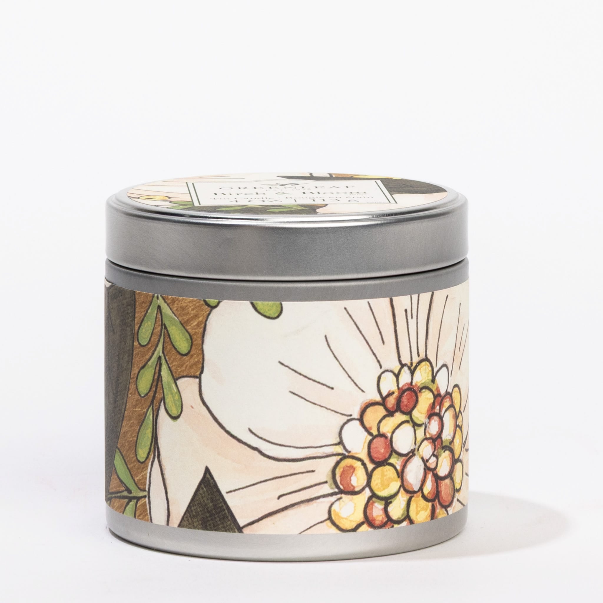 Birch & Bloom Tin Candle