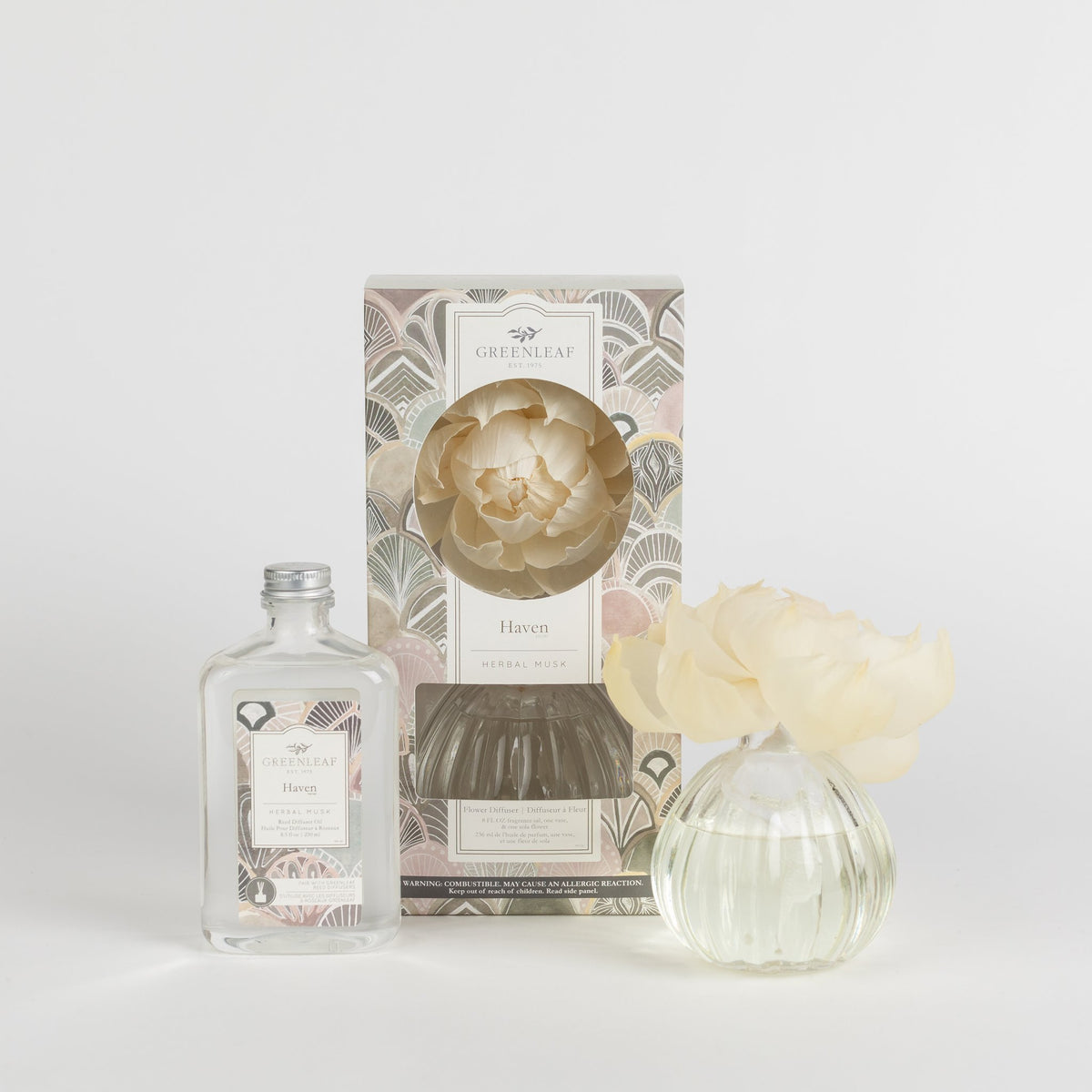 Haven Flower Diffuser & Fragrance Oil Refill – Greenleaf Gifts